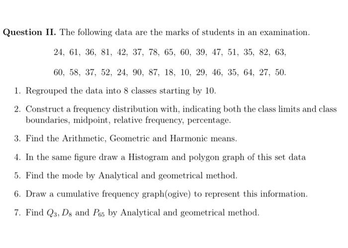 Solved Question I. Solve the following questions 1. Find the | Chegg.com