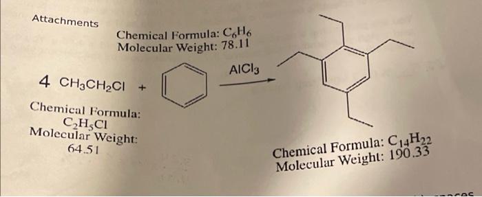 Solved Attachments Chemical Formula: C.H. Molecular Weight: | Chegg.com