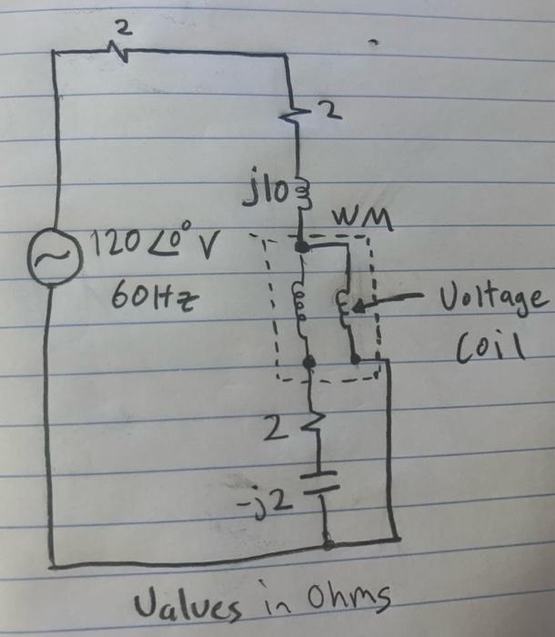 Solved Find the wattmeter reading in the circuit | Chegg.com