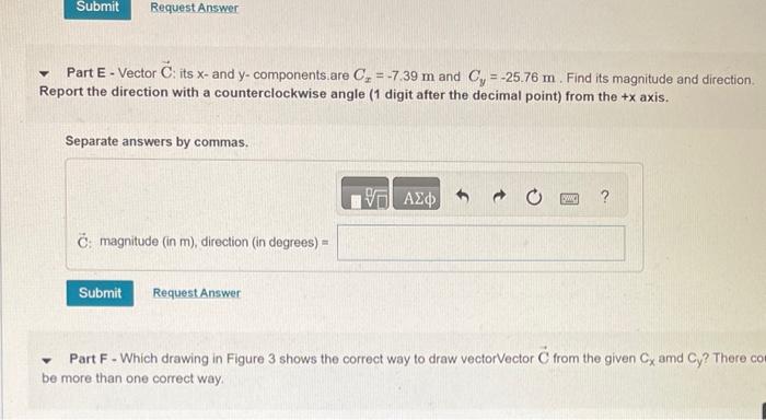 Solved Learning Goal: Single Vector - Given Components of a | Chegg.com