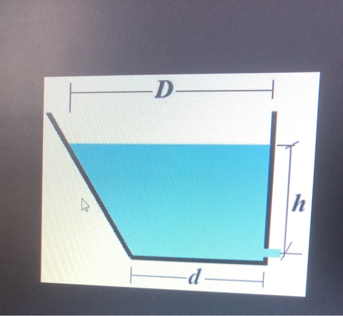 Solved A the cylindrical water tank shown in the figure | Chegg.com
