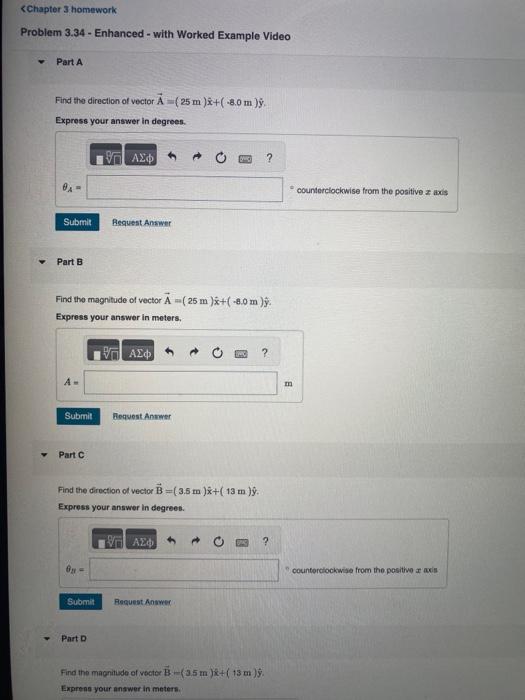 Solved Problem 3.34 - Enhanced - with Worked Example Video | Chegg.com