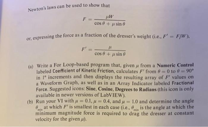 Solved the question needs it in labview the question that i | Chegg.com