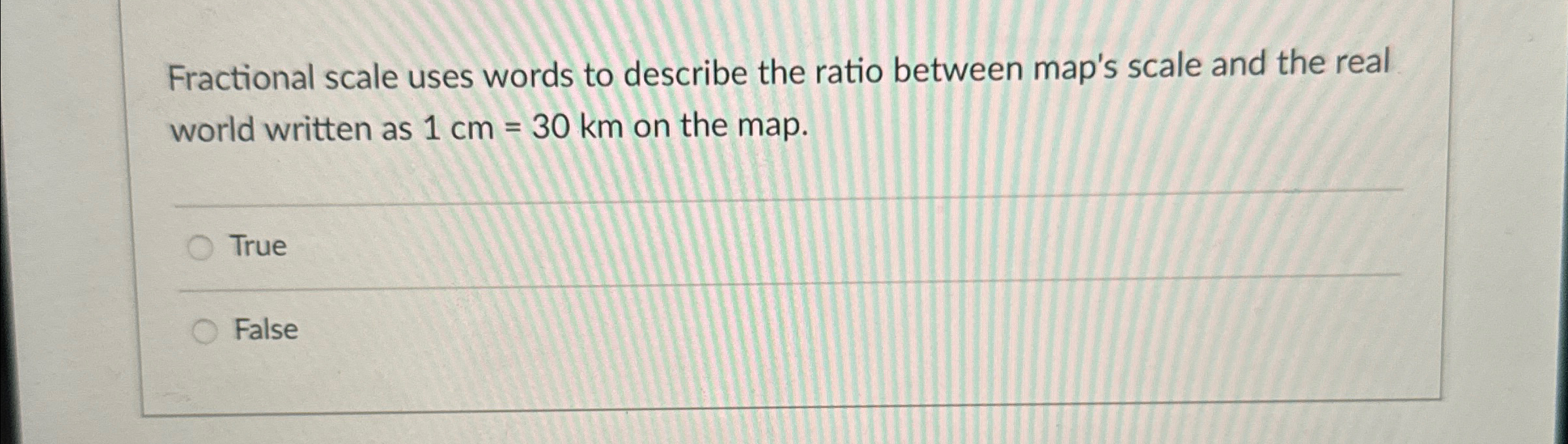 Solved Fractional scale uses words to describe the ratio | Chegg.com