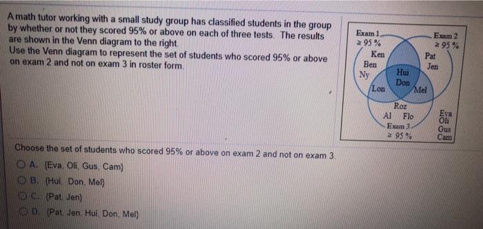 Solved A math tutor working with a small study group has | Chegg.com