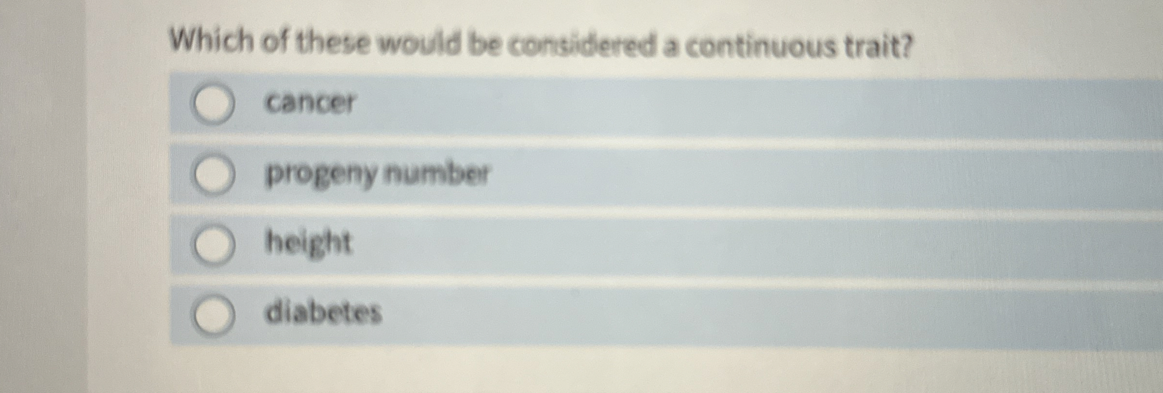 Solved Which of these would be considered a continuous | Chegg.com