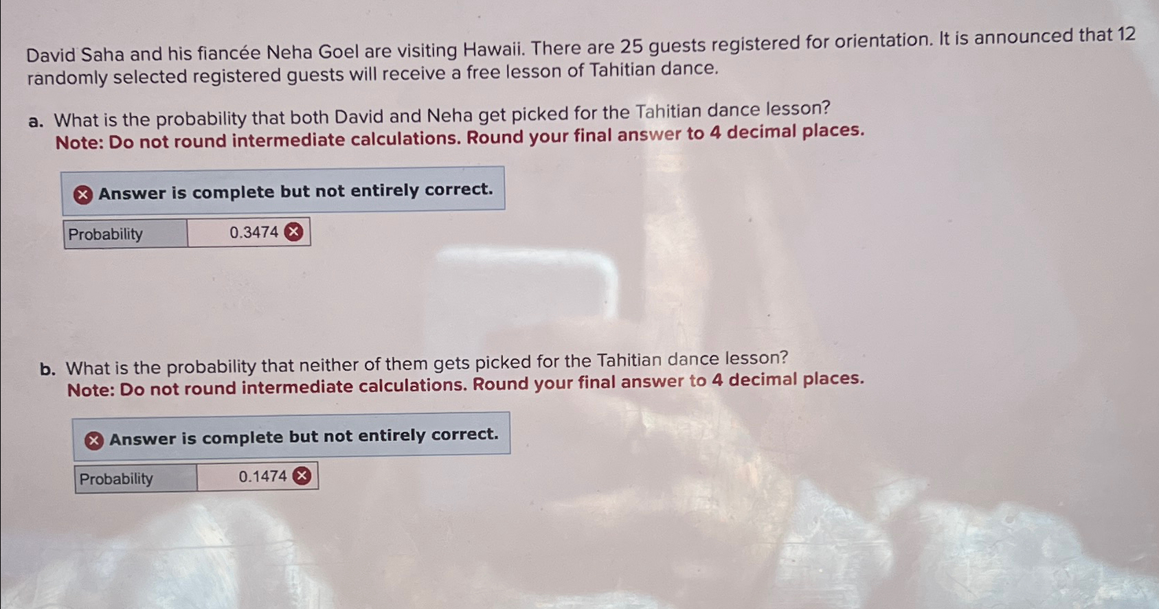 Solved David Saha and his fiancée Neha Goel are visiting | Chegg.com