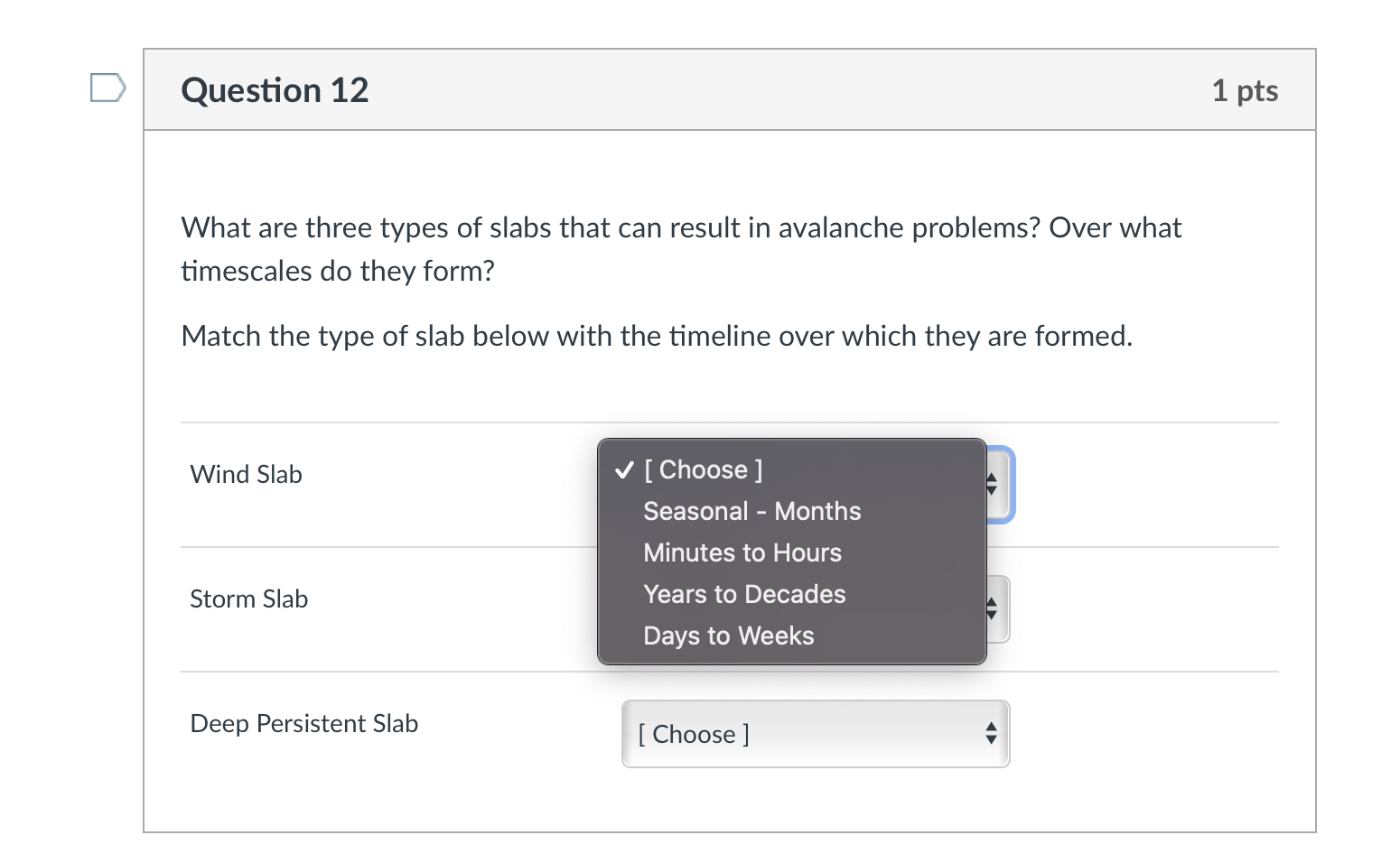 Solved Question 12What are three types of slabs that can | Chegg.com