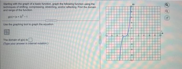 Solved 0 Starting with the graph of a basic function, graph | Chegg.com