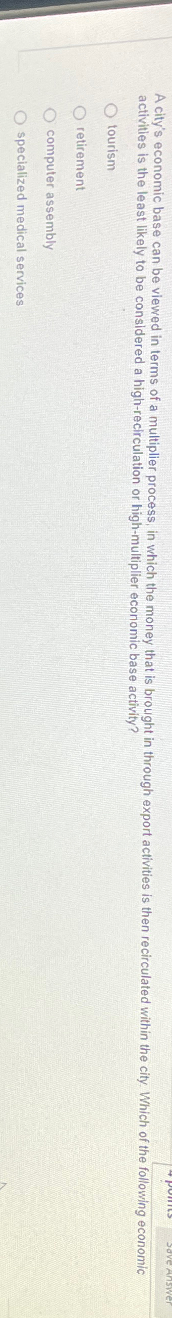 Solved activities is the least likely to be considered a | Chegg.com