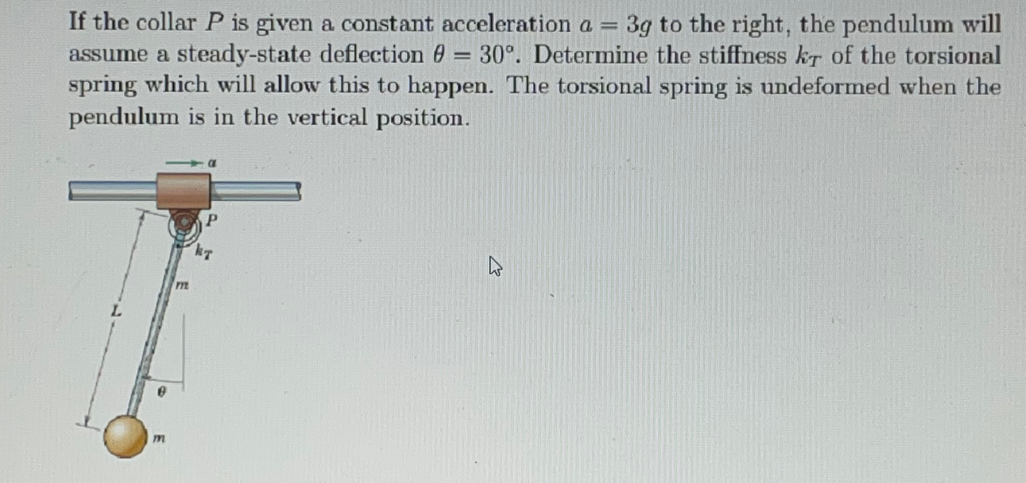 Solved If the collar P ﻿is given a constant acceleration | Chegg.com