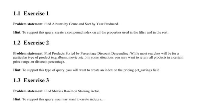 Solved 1 Exercise - Product Catalog jratist. Eyper "Mudito | Chegg.com
