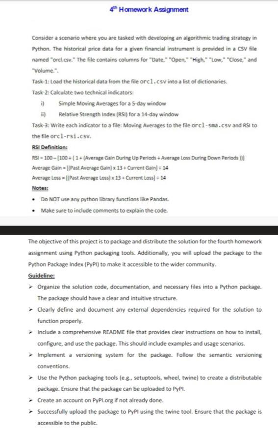 Solved 4th ﻿Homework AssignmentConsider a scenario where | Chegg.com