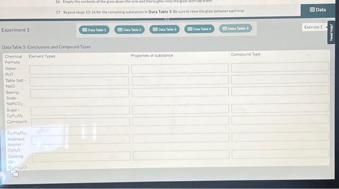 Part 4: Determining Compound Type 18 Record the | Chegg.com