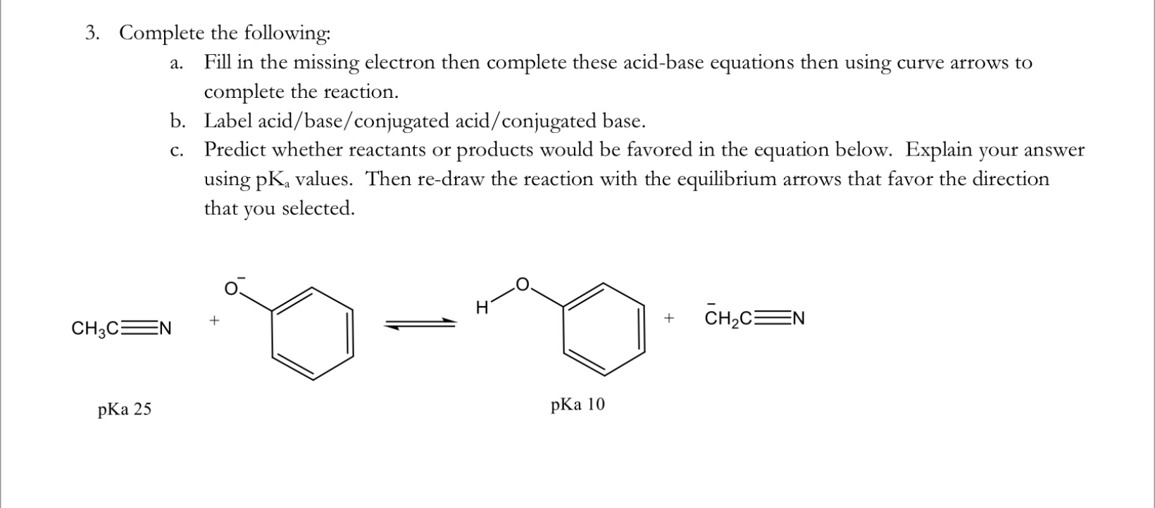 Solved Complete the following:a. ﻿Fill in the missing | Chegg.com