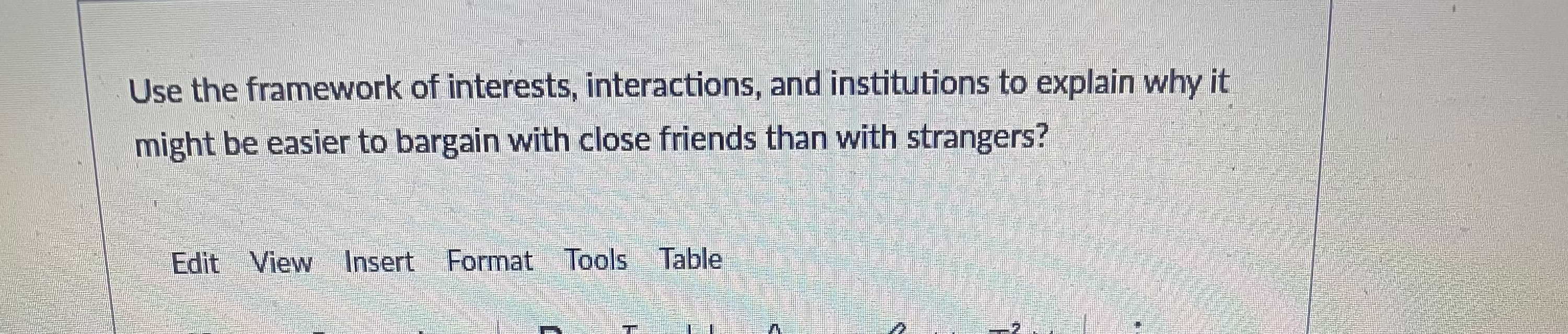 Solved Use the framework of interests, interactions, and | Chegg.com