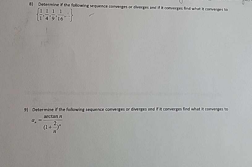 Solved 1. ﻿Determine if the following sequence converges or | Chegg.com