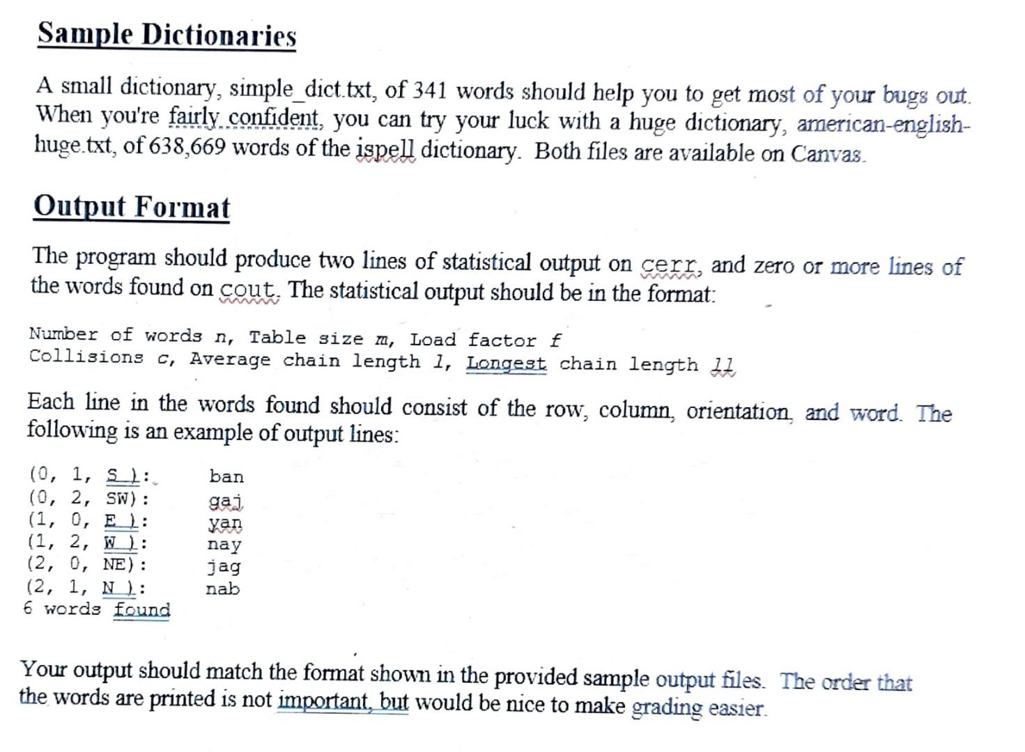 Solved In this assignment, you will solve a 2D word puzzle | Chegg.com