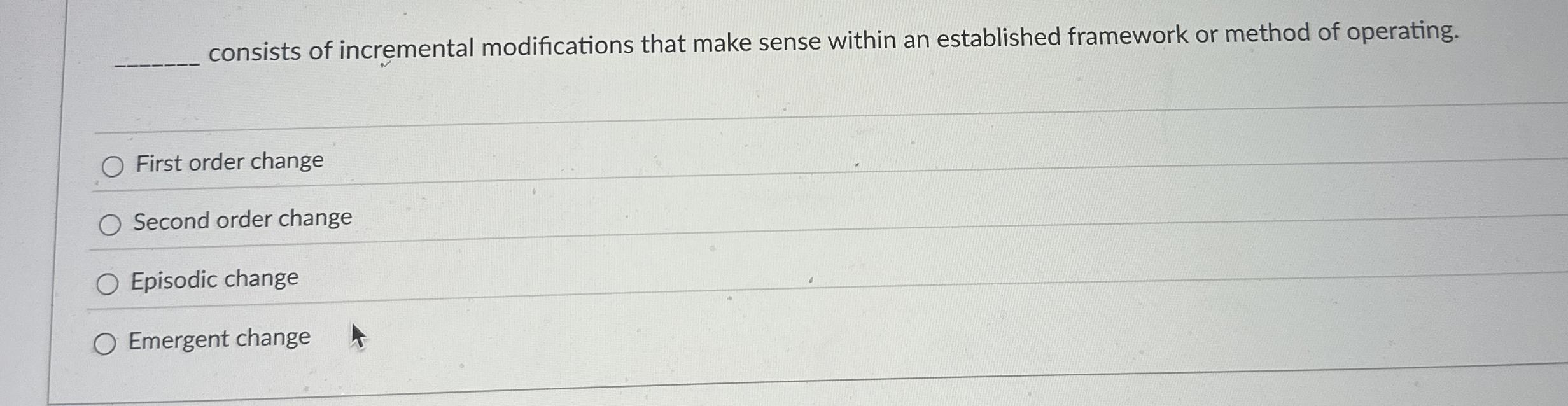 Solved consists of incremental modifications that make sense | Chegg.com