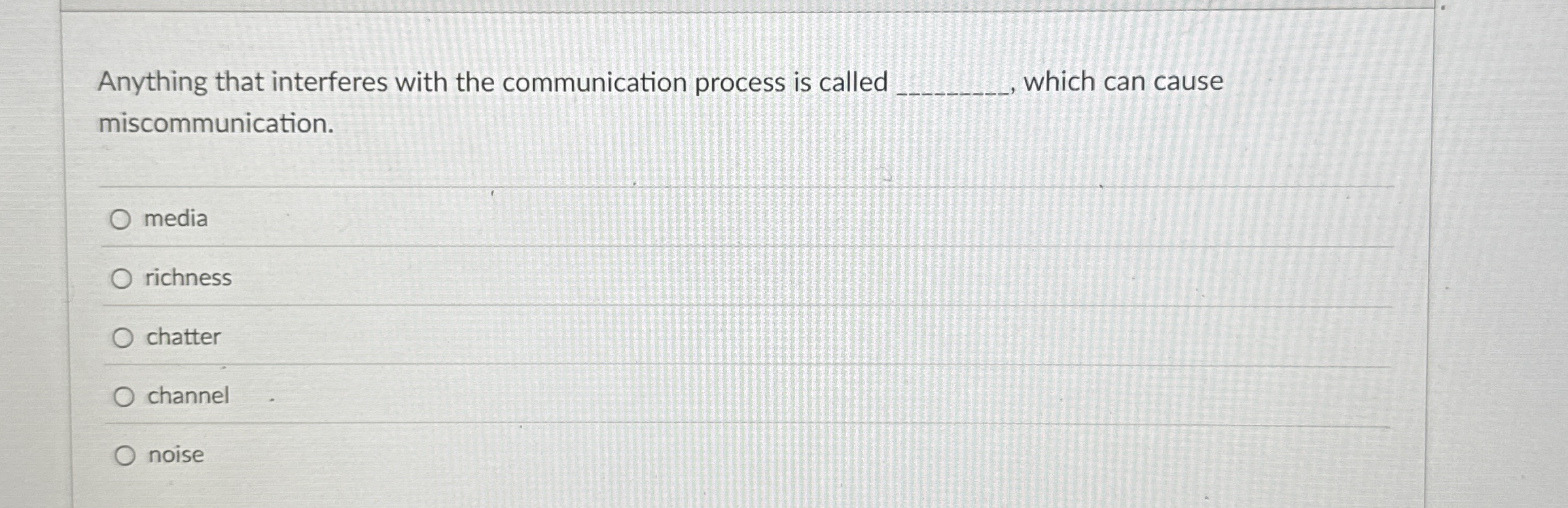 Solved Anything that interferes with the communication | Chegg.com