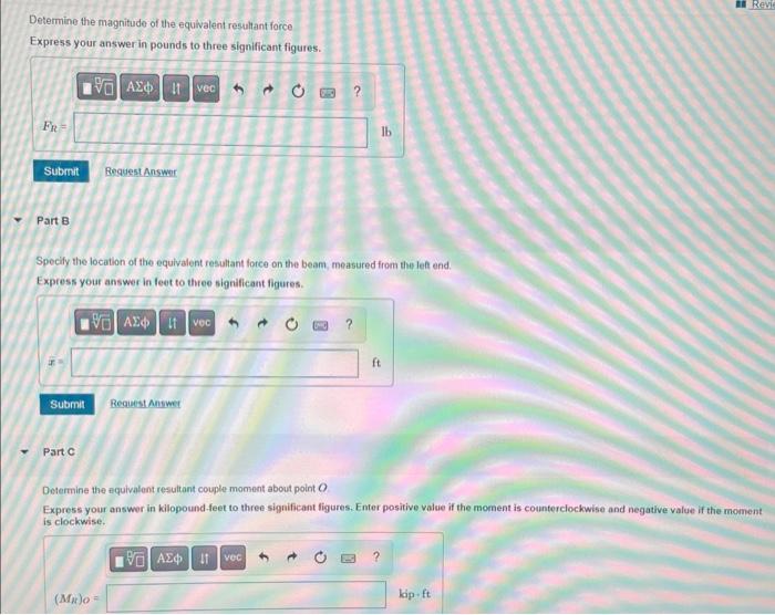 Solved Determine the magnitude of the equivalent resultant | Chegg.com