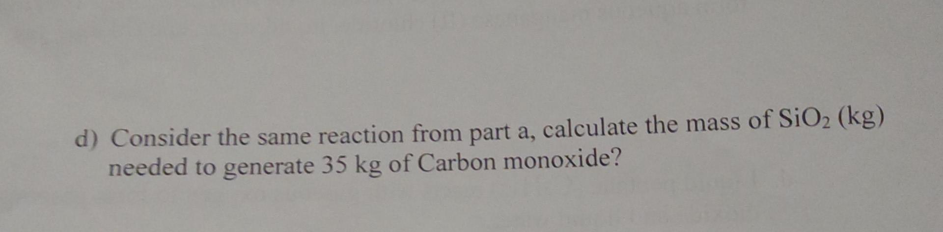 Solved Consider the balanced equation: SiOz(s)+3 | Chegg.com