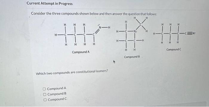 Solved Consider the three compounds shown below and then | Chegg.com