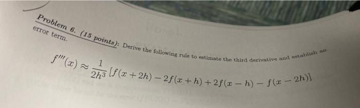 Solved Probtem G. (15 points : Derive the following rule to | Chegg.com