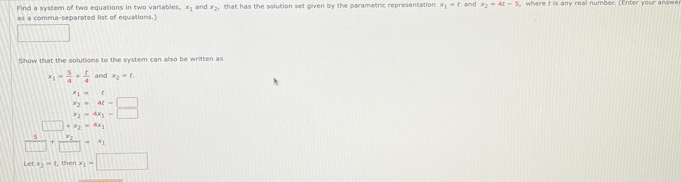 as a comma-separated list of equations.)Show that the | Chegg.com