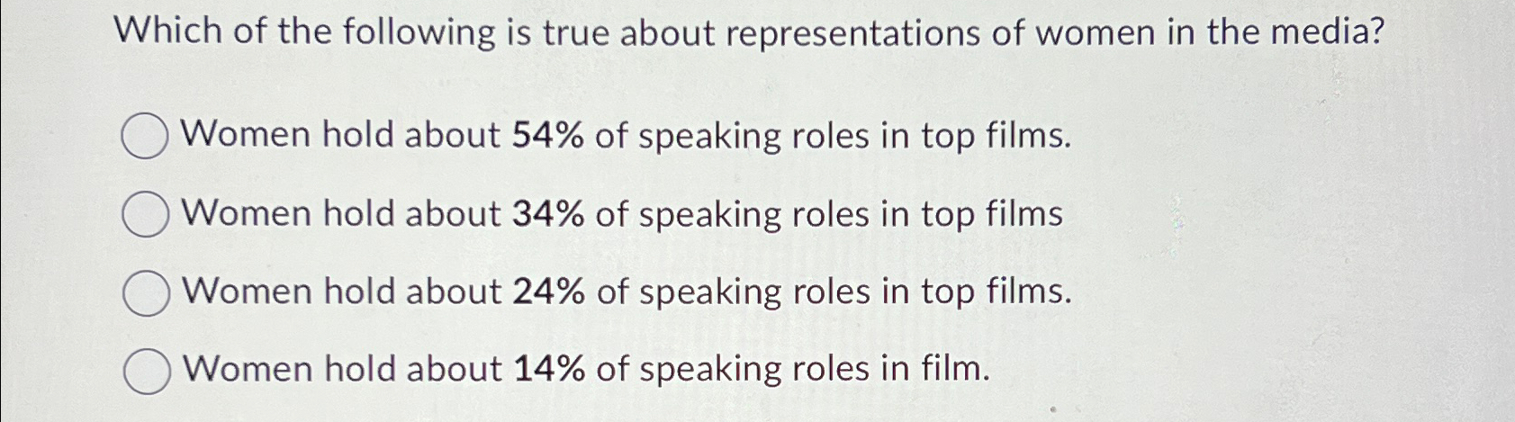 Solved Which of the following is true about representations | Chegg.com