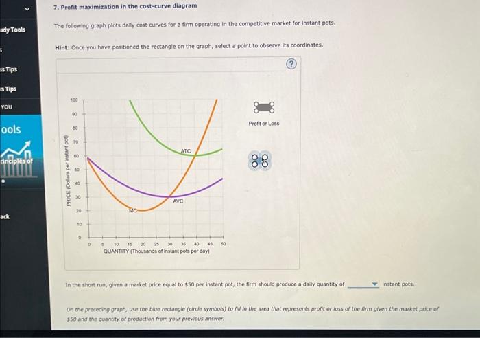 Solved 7. Profit maximization in the cost-curve diagram The | Chegg.com