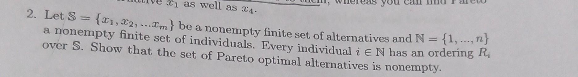 Solved 2. Let S={x1,x2,…xm} be a nonempty finite set of | Chegg.com