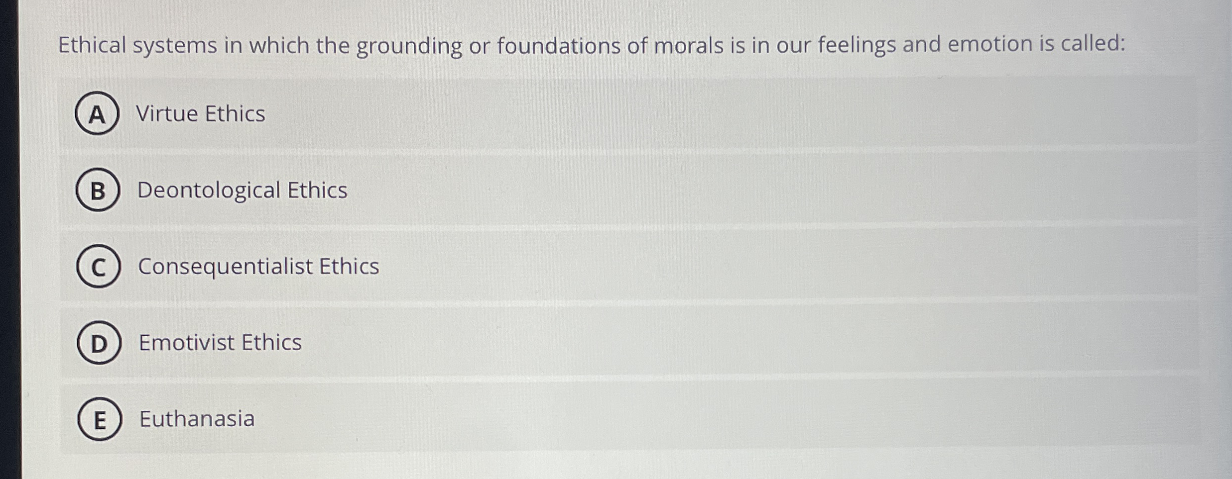 High Quality SOLUTION Ethical systems in which the grounding or ...