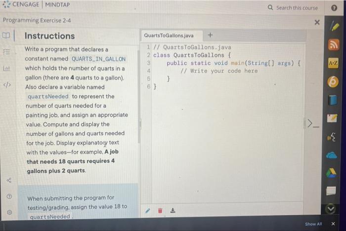 Solved When submitting the program for testing/grading, | Chegg.com Solved When submitting the program for testing/grading, | Chegg.com