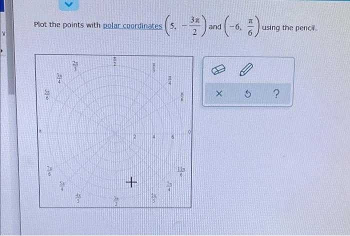 Solved 37 Plot the points with polar coordinates 5. (s. -() | Chegg.com