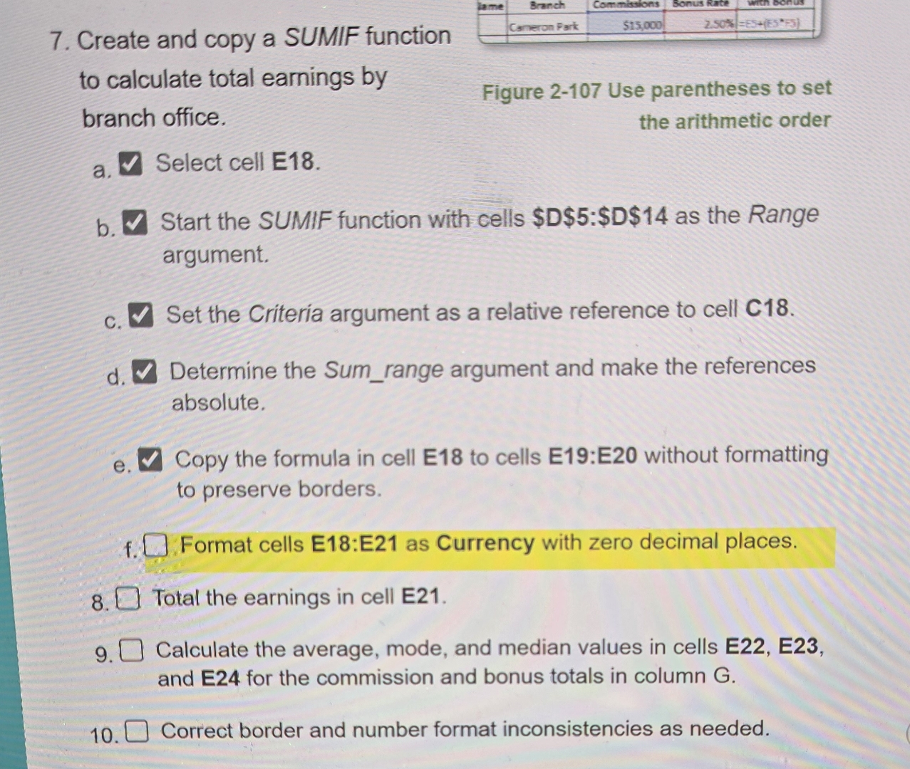Solved Create and copy a SUMIF function to calculate total | Chegg.com
