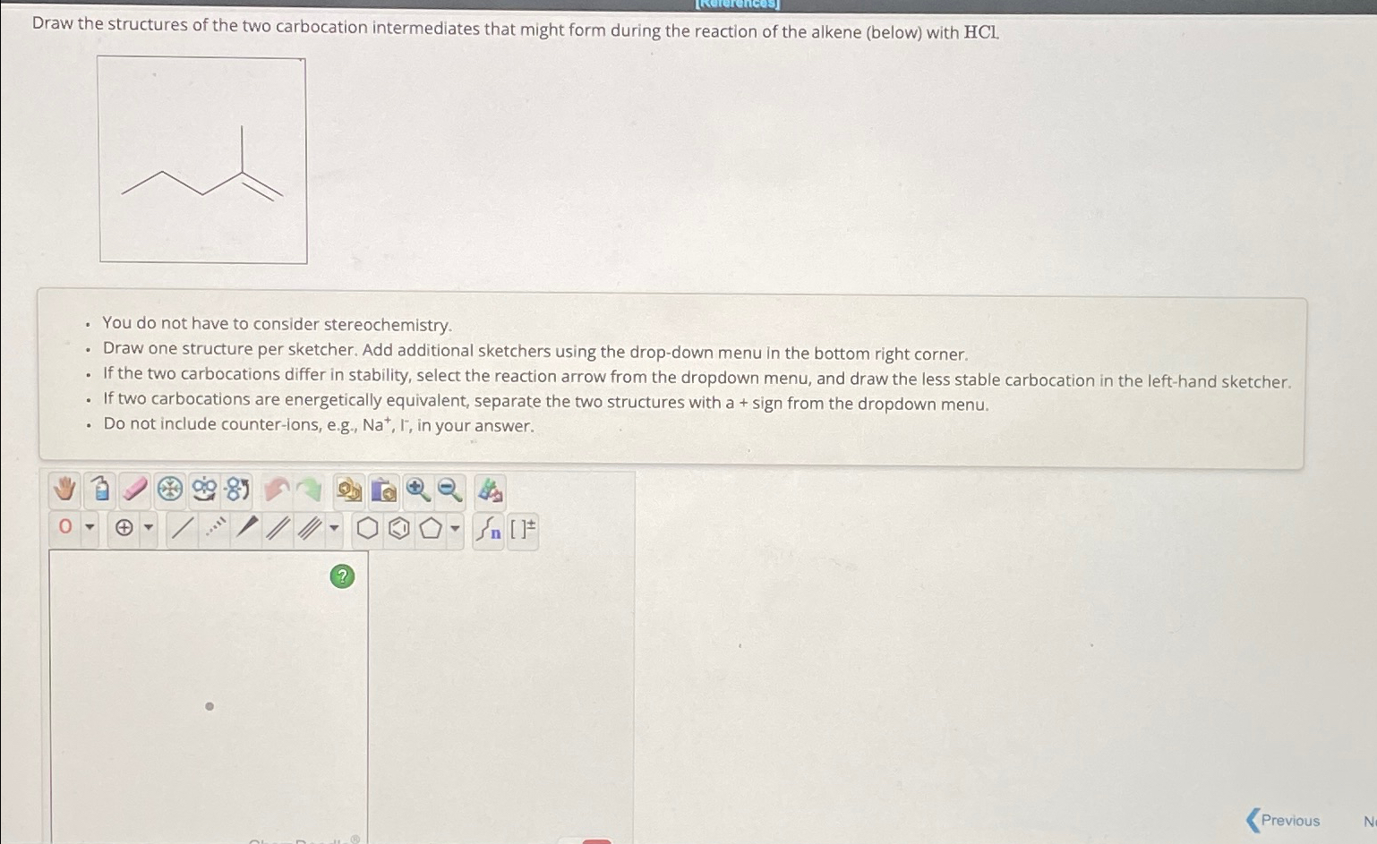 Solved Draw the structures of the two carbocation | Chegg.com