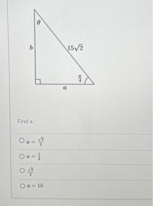 Solved Find b. b=15 21 23 22Find a. a=22a=2123a=15Solve for | Chegg.com