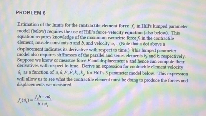 Solved Estimation of the limits for the contractile element | Chegg.com