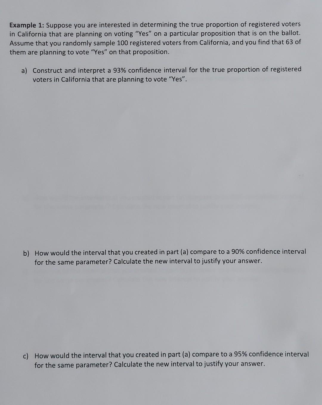 Solved Example 1: Suppose you are interested in determining | Chegg.com