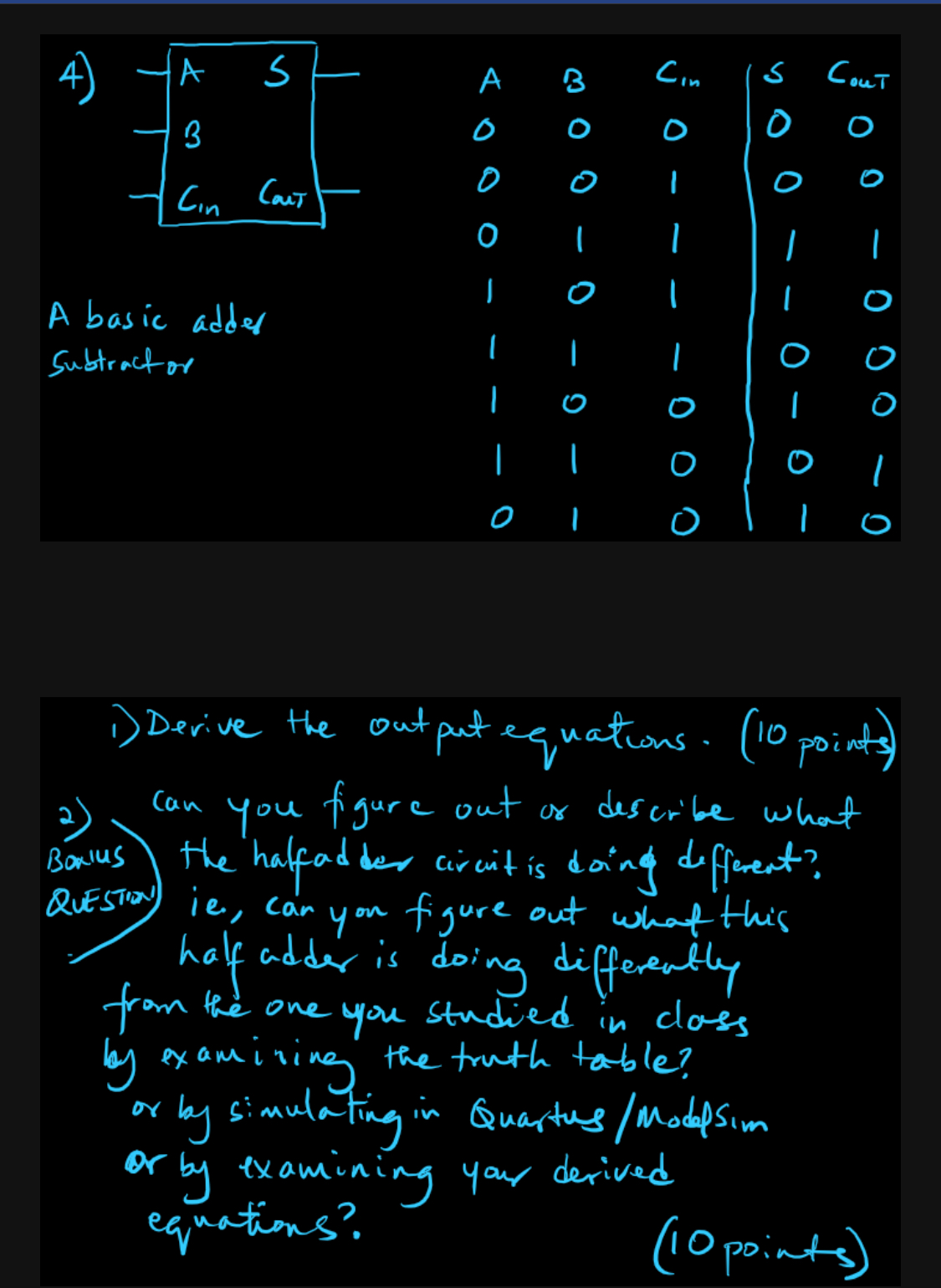 Solved Derive the outputequations. (10 ﻿points)can you | Chegg.com