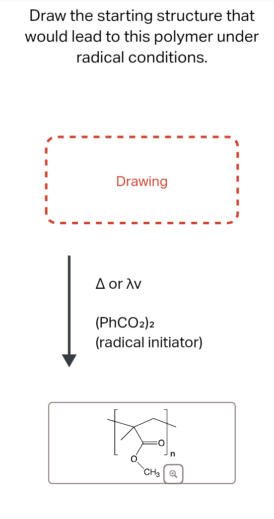 Solved Draw the starting structure thatwould lead to ﻿this | Chegg.com