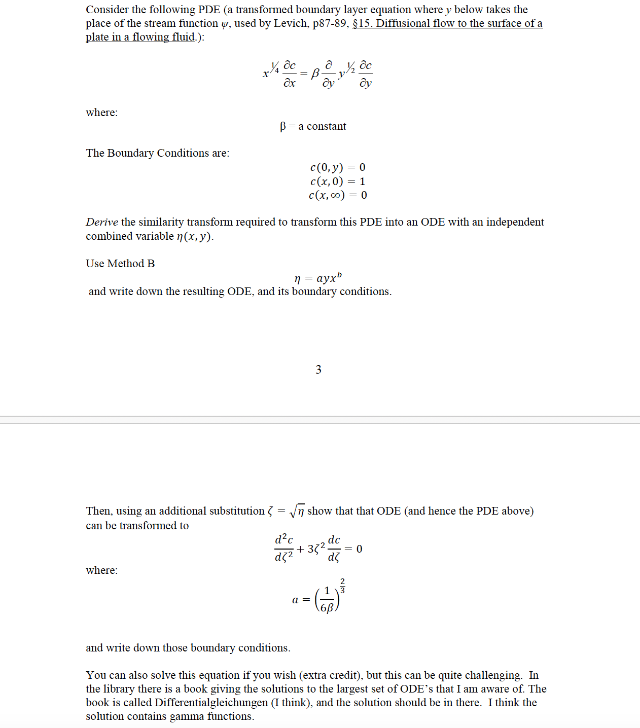 Solved Consider the following PDE (a transformed boundary | Chegg.com