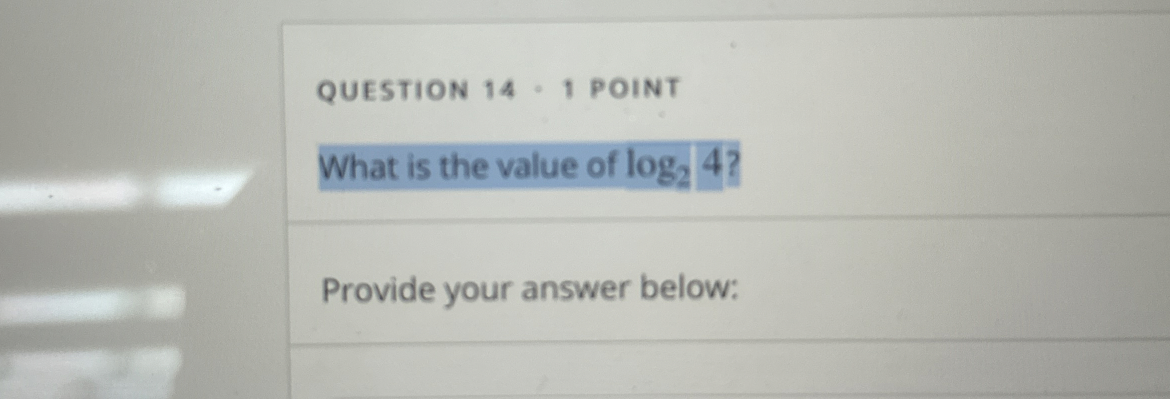Solved QUESTION 14 - 1 ﻿POINTWhat is the value of | Chegg.com