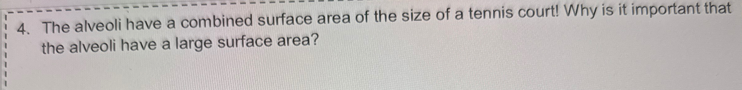 High Quality SOLUTION The alveoli have a combined surface area of the ...