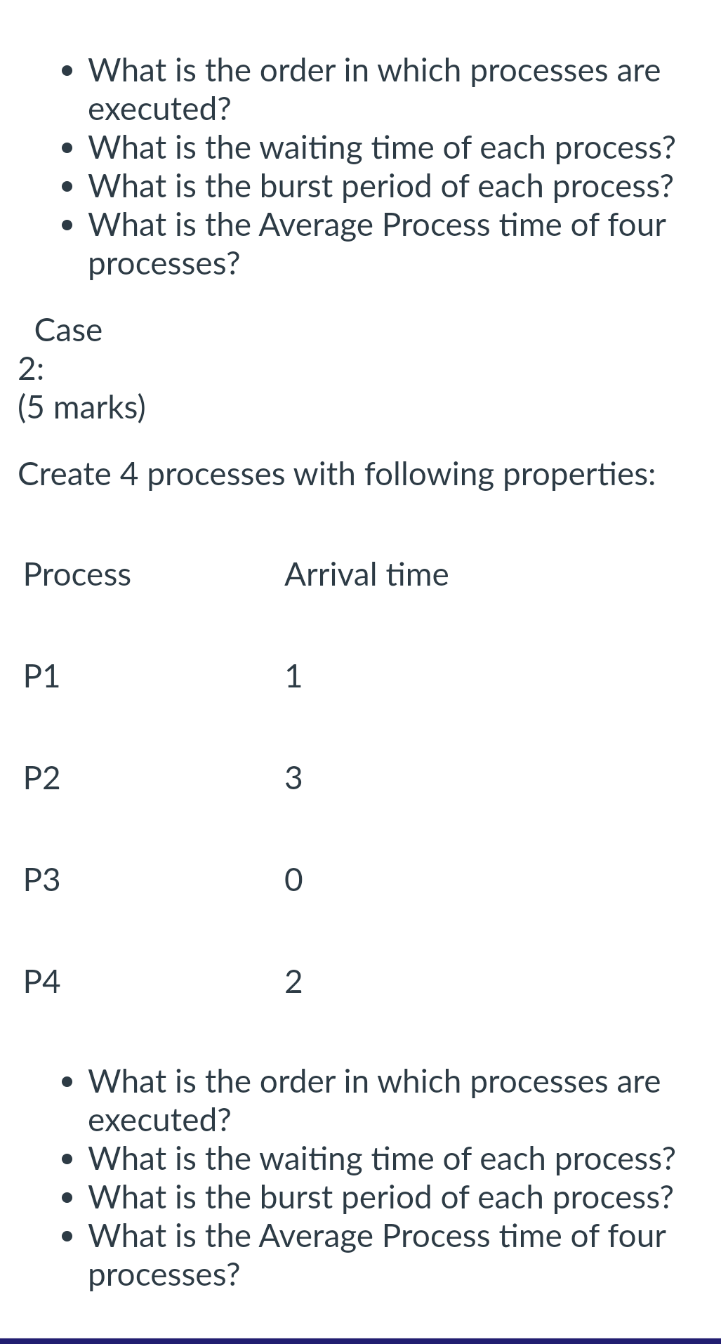 Solved Question 1: Using CPU - OS simulator, Analyze First | Chegg.com