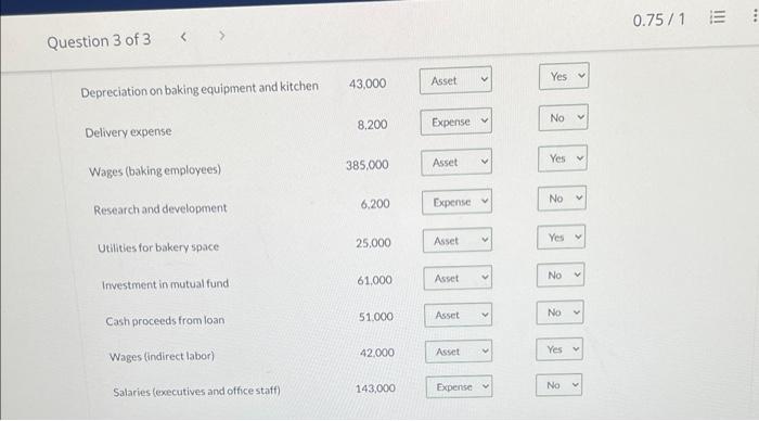 Solved James, the manager at Teal's Danishes, was excited to | Chegg.com