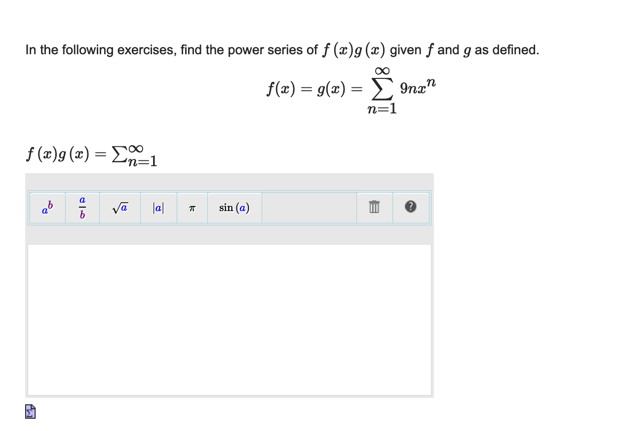 Solved In the following exercises, find the power series of | Chegg.com