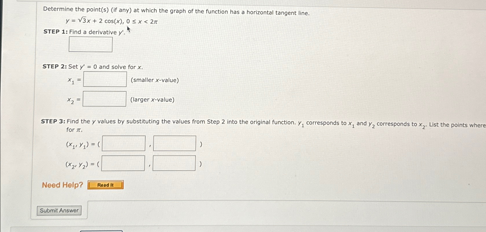 Solved Determine the point(s) (if any) ﻿at which the graph | Chegg.com