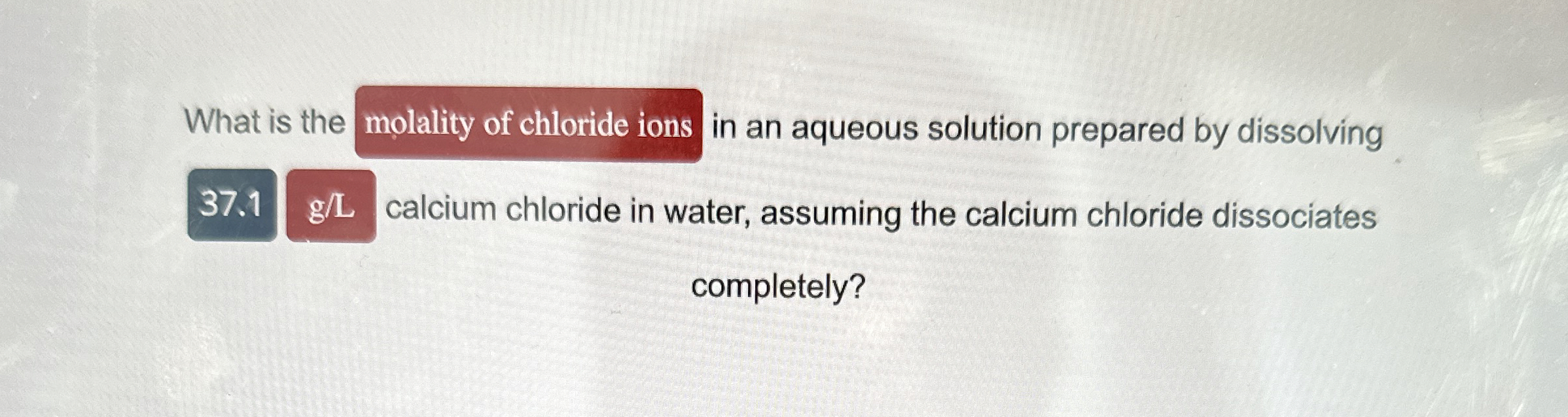 Solved What is the ﻿in an aqueous solution prepared by | Chegg.com